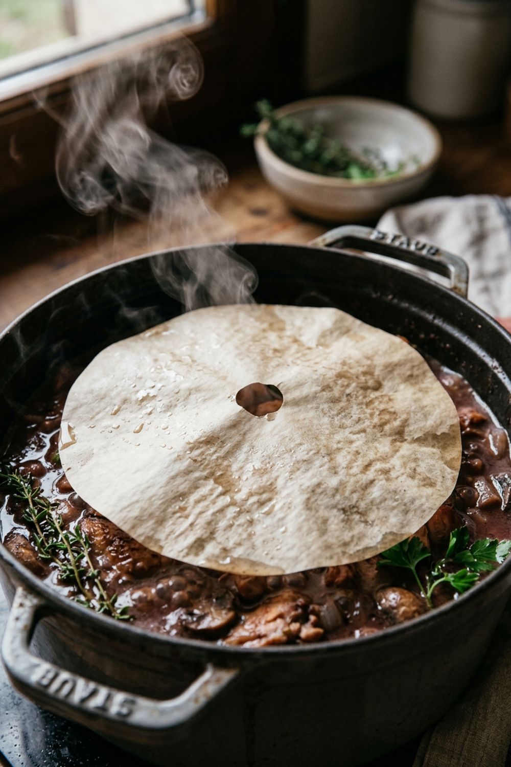 How to Make a Cartouche (French Parchment Lid) | Recipes Paradise